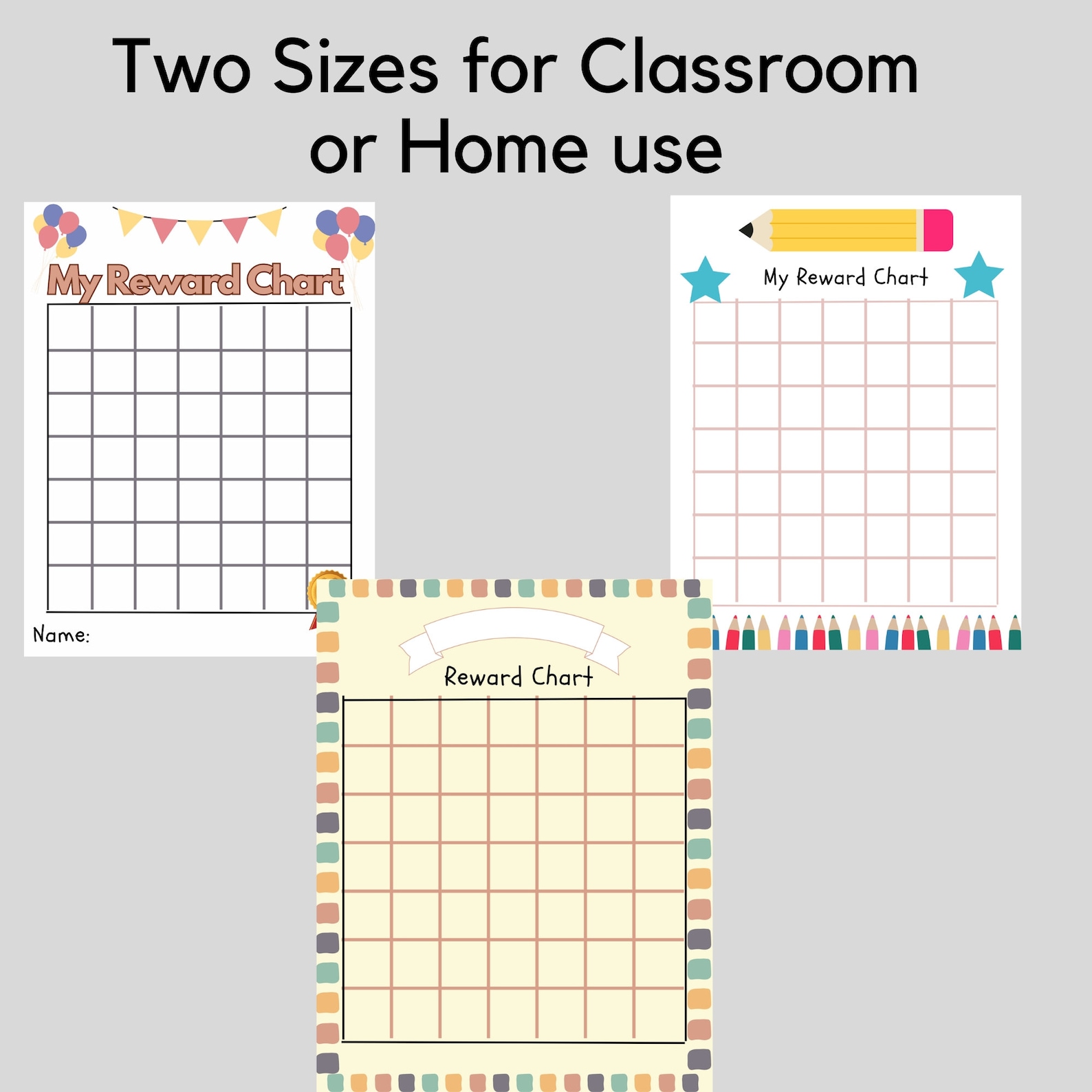 Sticker Behavior Reward Charts, Printable Incentive Charts, Classroom ...