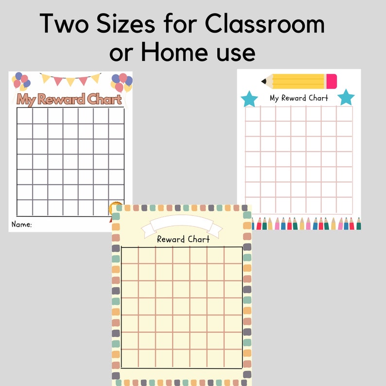 Sticker Behavior Reward Charts, Printable Incentive Charts, Classroom ...