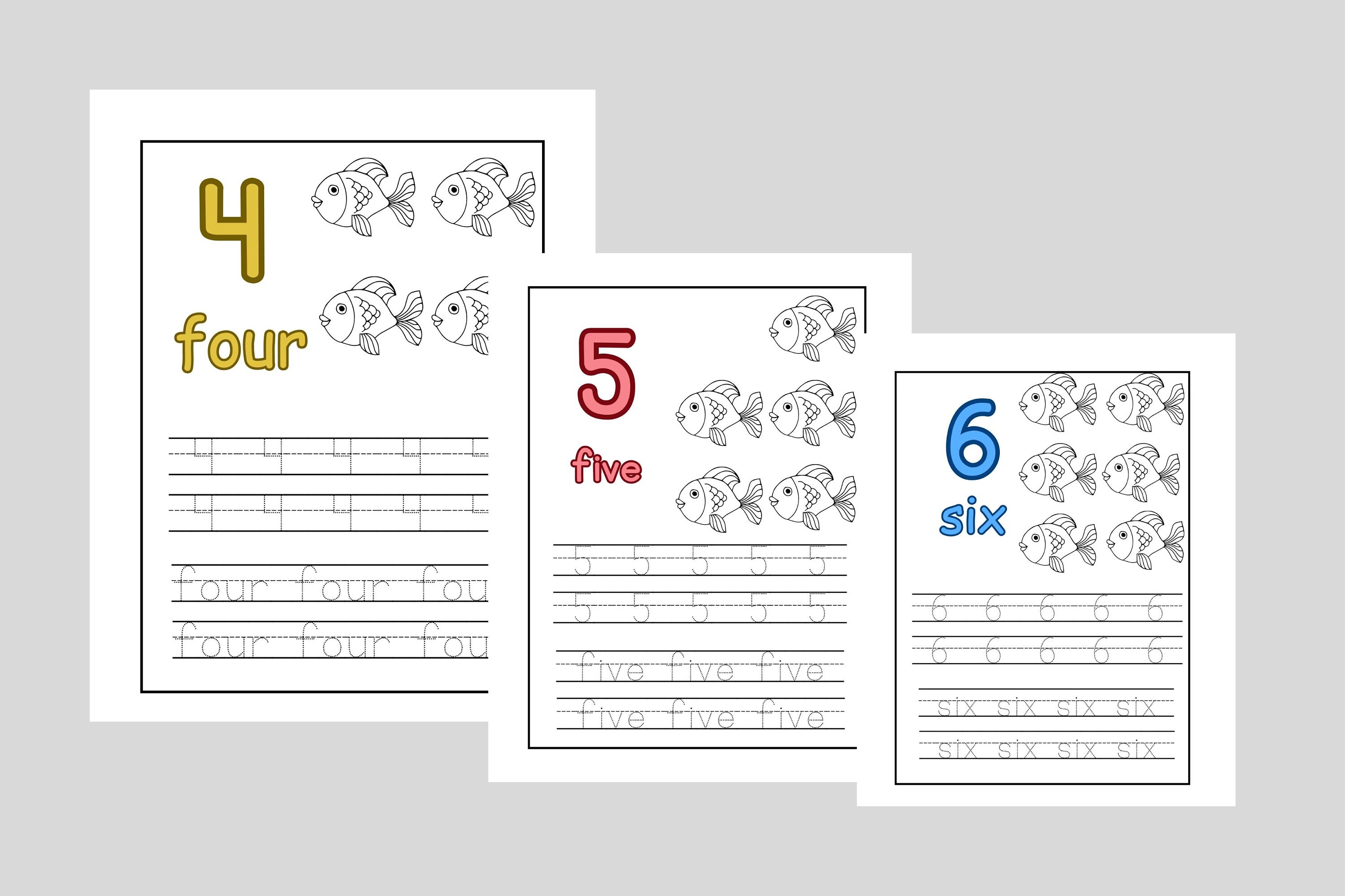 Number Tracing Book 1-10, Printable Number Booklet, Homeschool Math ...