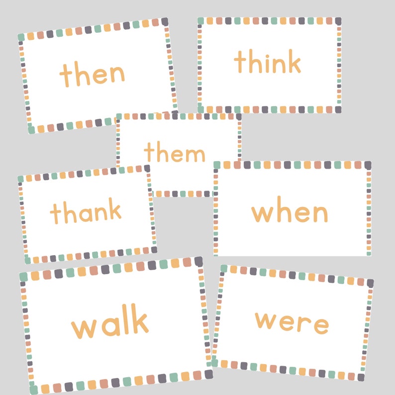 Printable Dolch First Grade Sight Word Flashcards (PDF) - Etsy