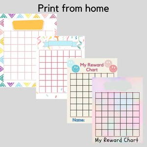 Sticker Behavior Reward Charts, Printable Incentive Charts, Classroom ...