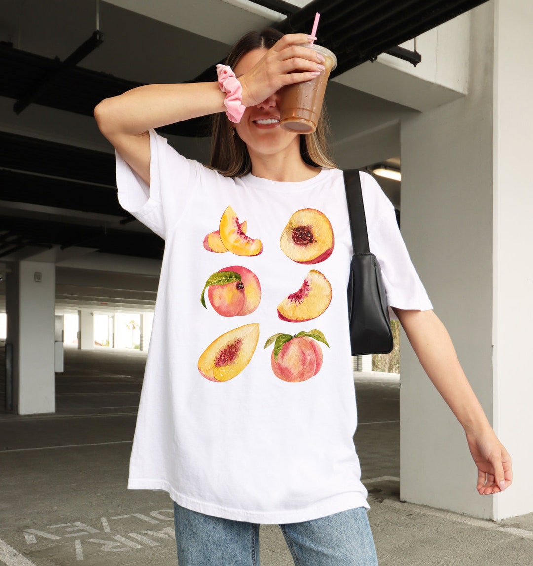 Camisa de verano unisex de melocotón, núcleo de cabaña superior de ...
