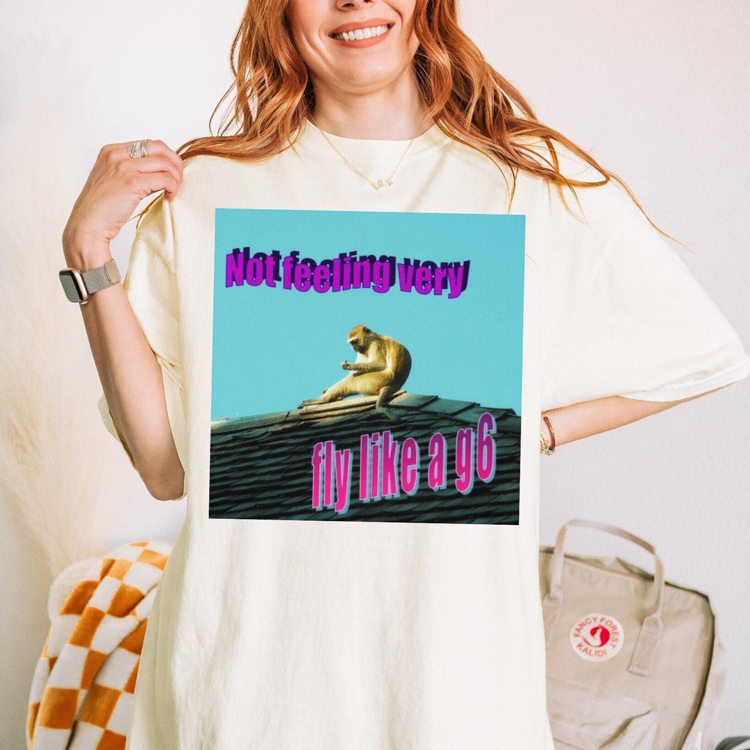 Not Very Fly Like a G6 Monkey Meme Shirt, Y2k Shirts, Gift Millennials ...
