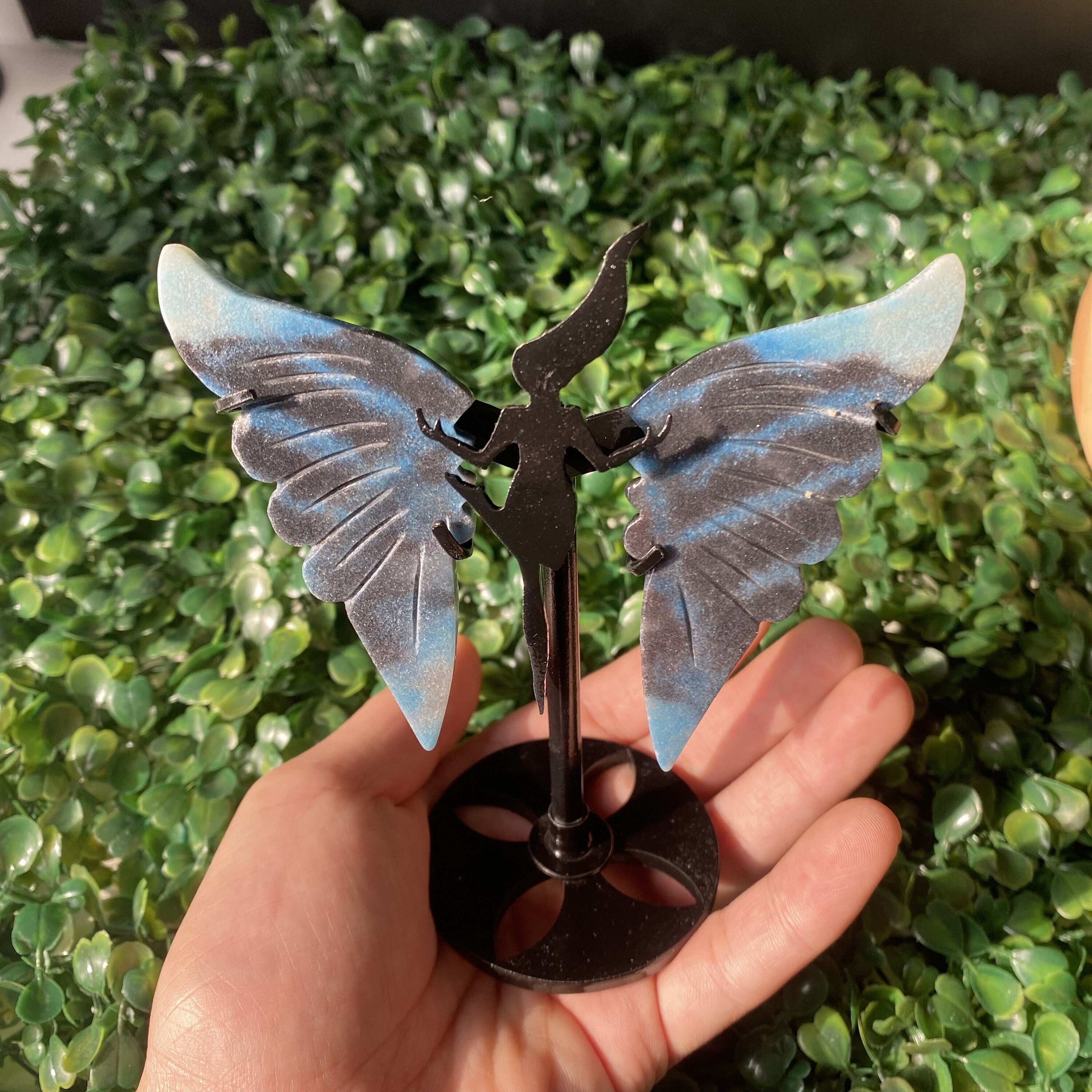 5 Crystal Fairy Wings, Crystal Wings With Free Stand, Wings Carving ...