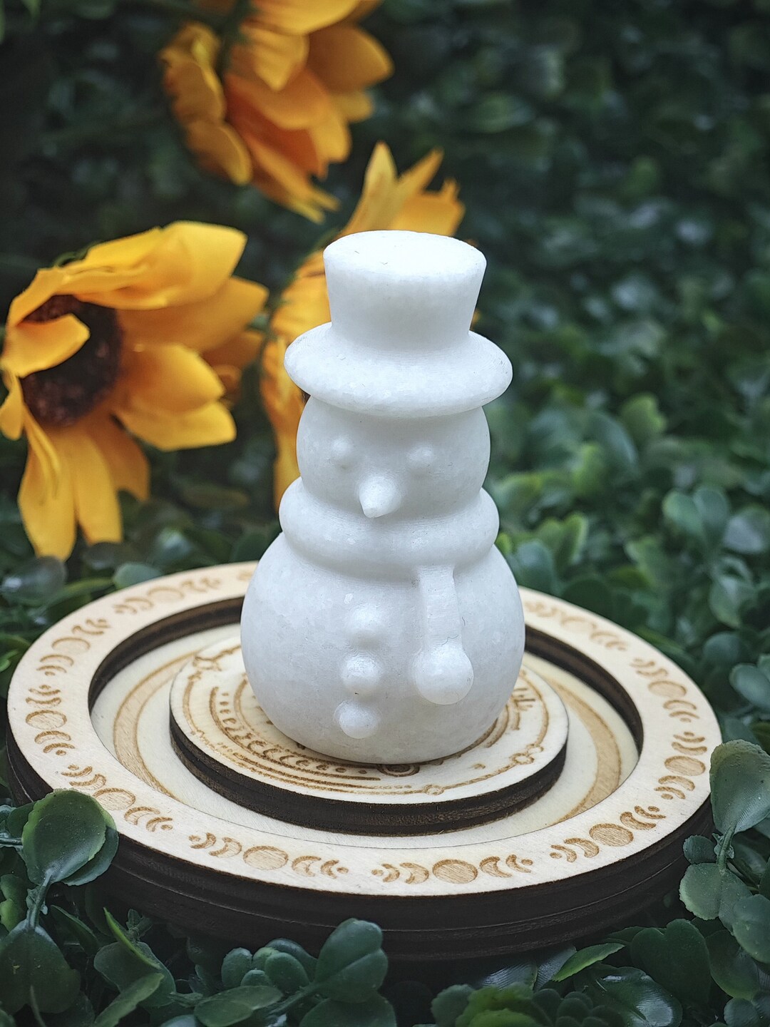 2.5'' Snowman,crystal Caving,christmas Gift,cute Snowman - Etsy
