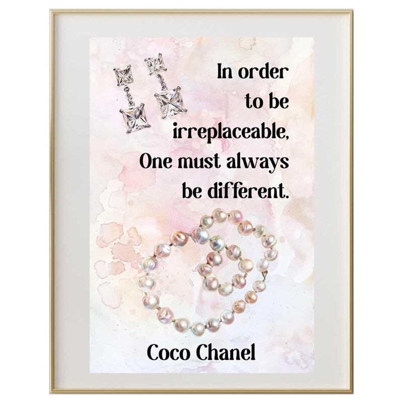 Coco Chanel Wall Art - Etsy