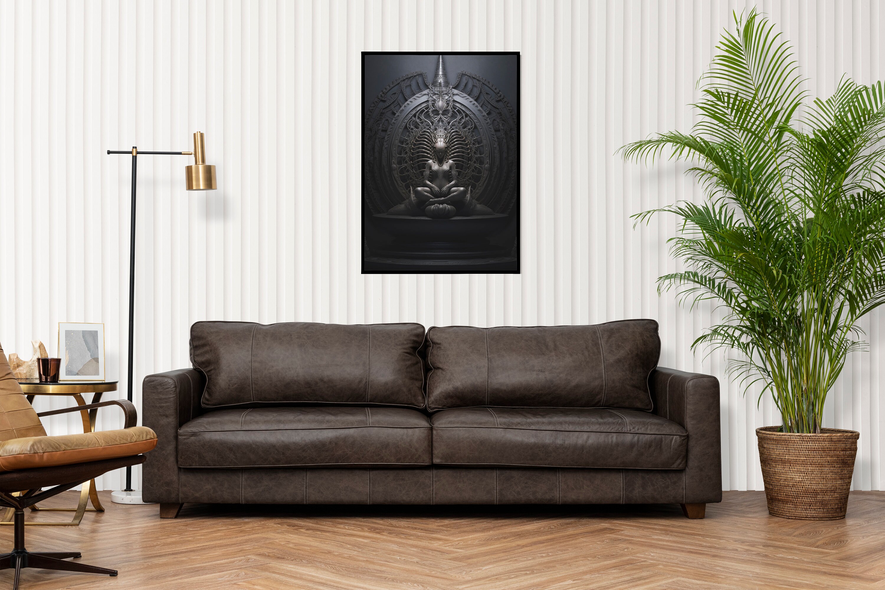 Buddha in the Style of HR Giger Print - Dark Fantasy - Fantasy Goth ...