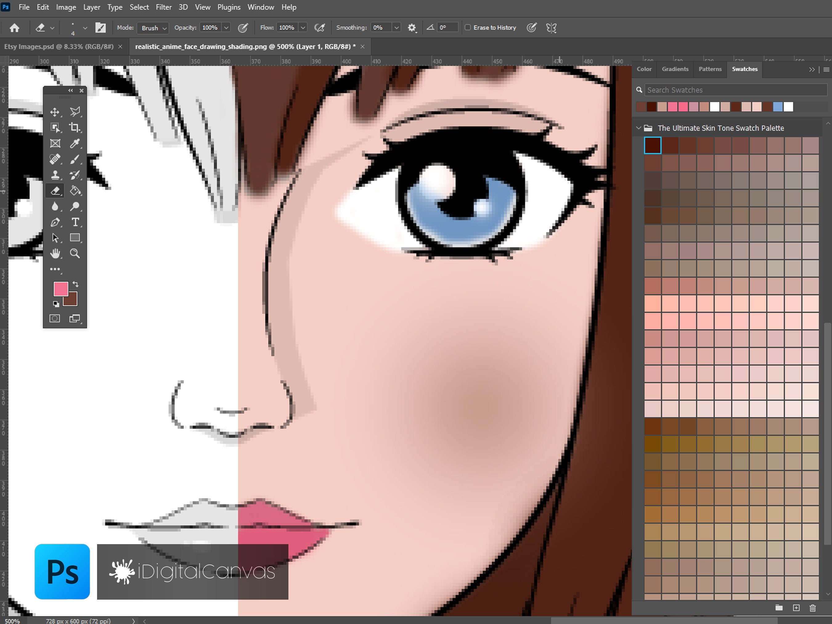 The Ultimate Skin Tone Swatch Pallet for Adobe Illustrator, Photoshop ...