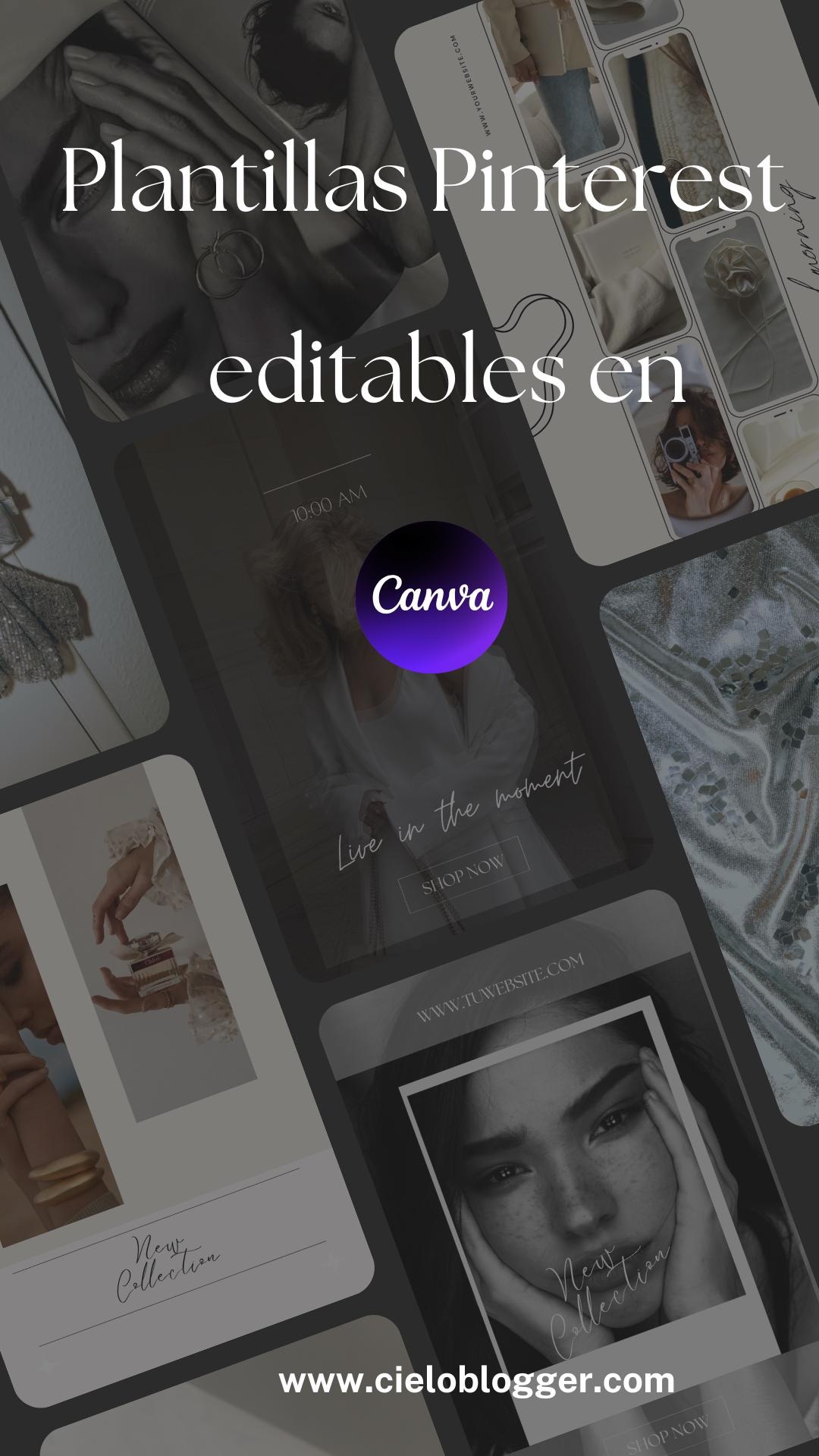 Aesthetic Pinterest Template Editable on Canva - Etsy