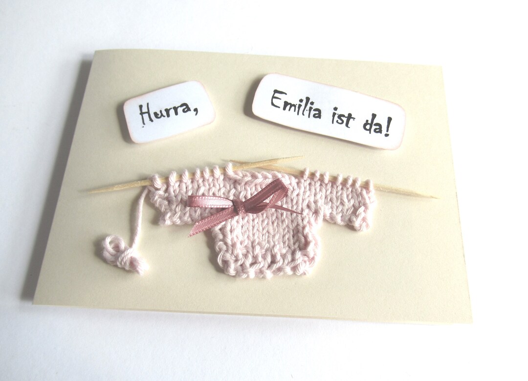 Hurray, Emilia is Here Congratulations Card or Cash Gift Card for the ...