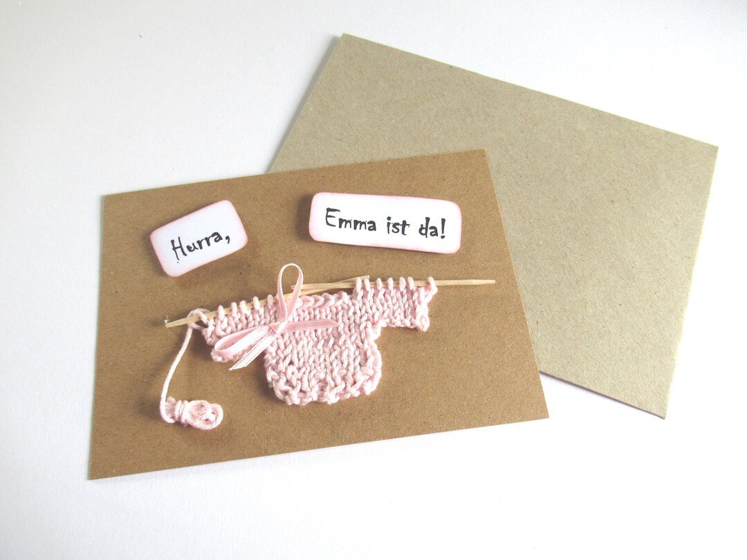 Congratulations Card on the Birth Hurray, Emma is Here Congratulations ...