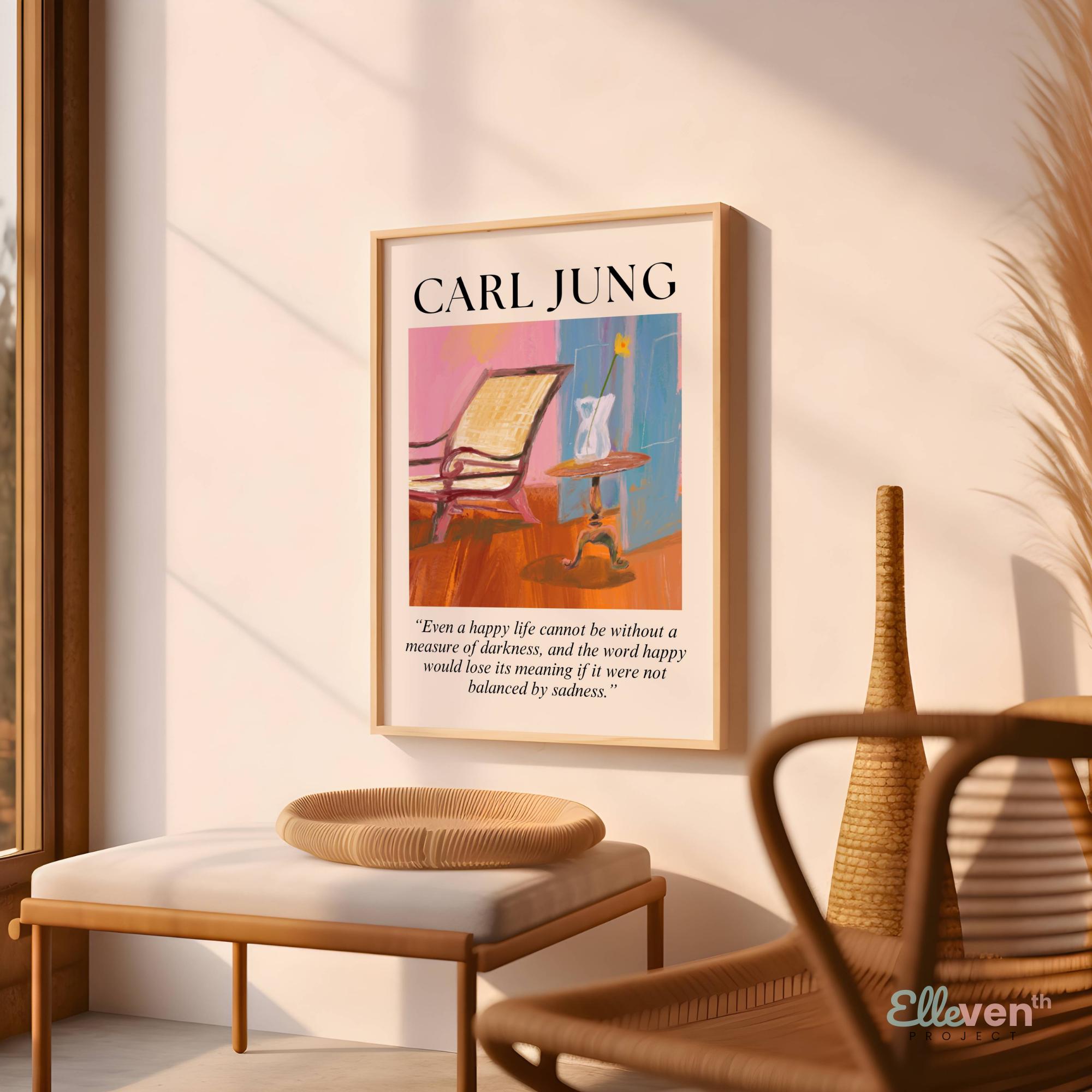 Carl Jung Quote Printable Wall Poster, Digital Psychology Tool, School ...