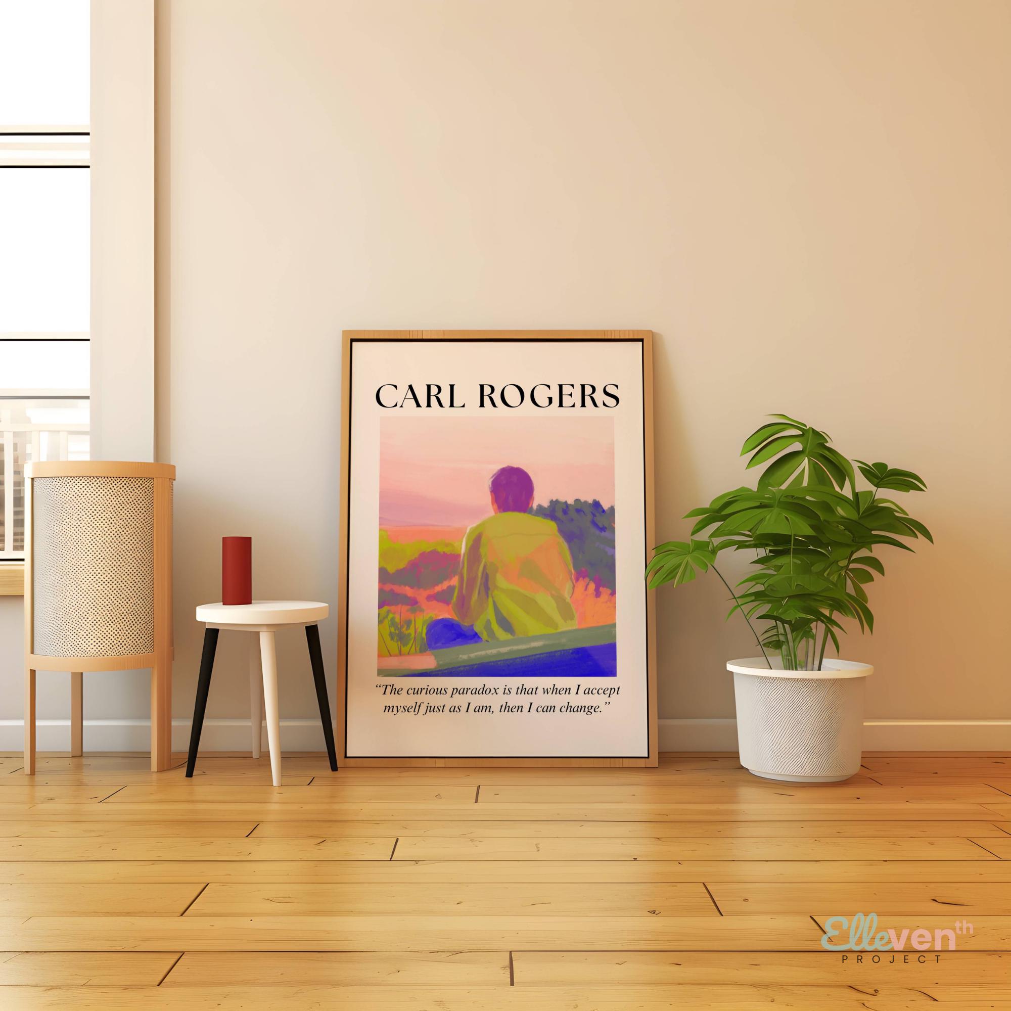 Carl Rogers Quote Printable Poster, Digital Psychology Tool, School ...