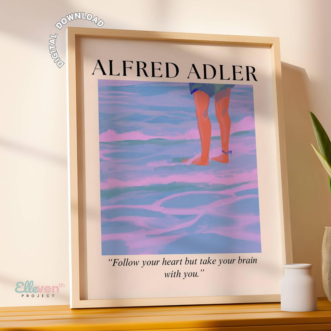 Alfred Adler Quote Printable Wall Poster, Digital Psychology Tool ...