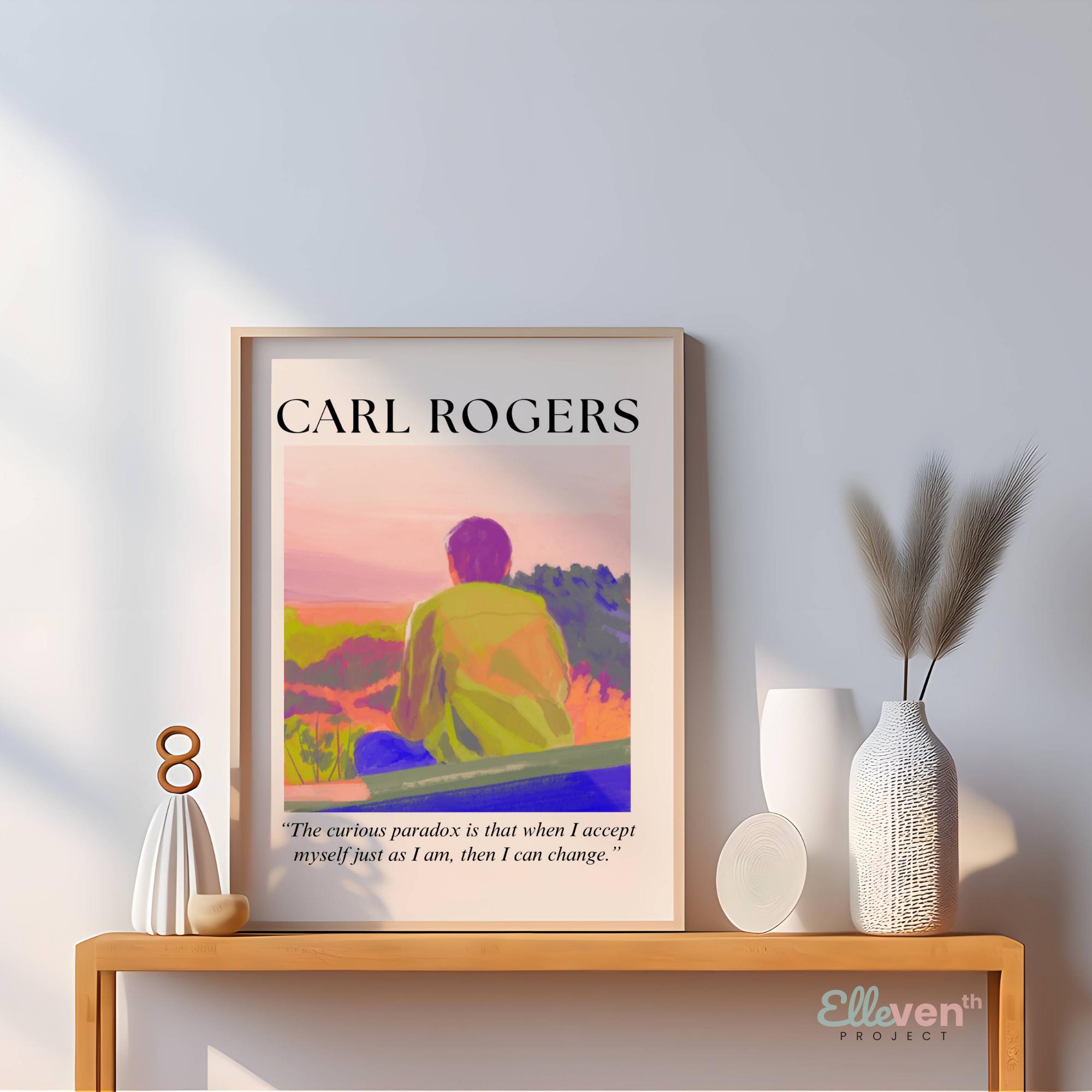 Carl Rogers Quote Printable Poster, Digital Psychology Tool, School ...