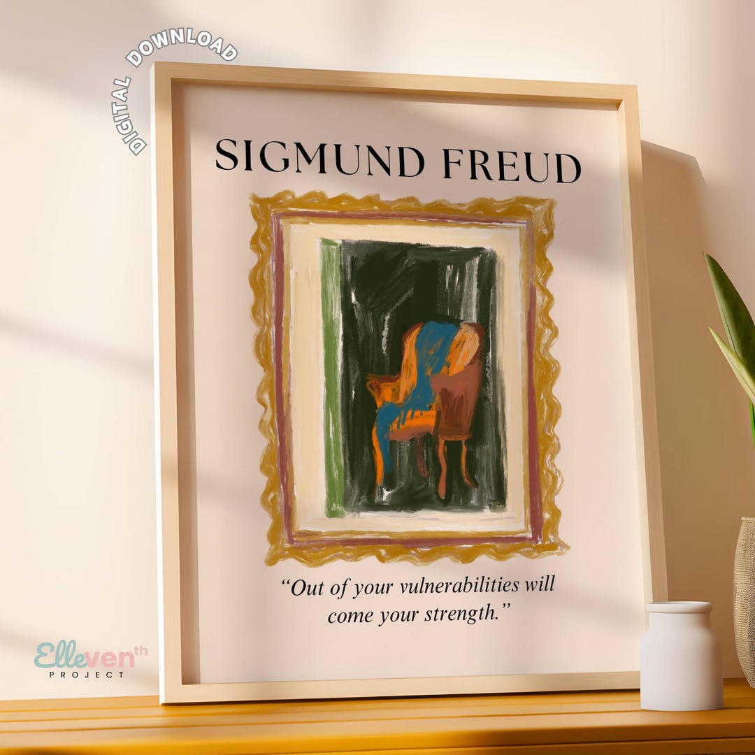 Sigmund Freud Quote Printable Poster, Digital Print Psychology Tool ...