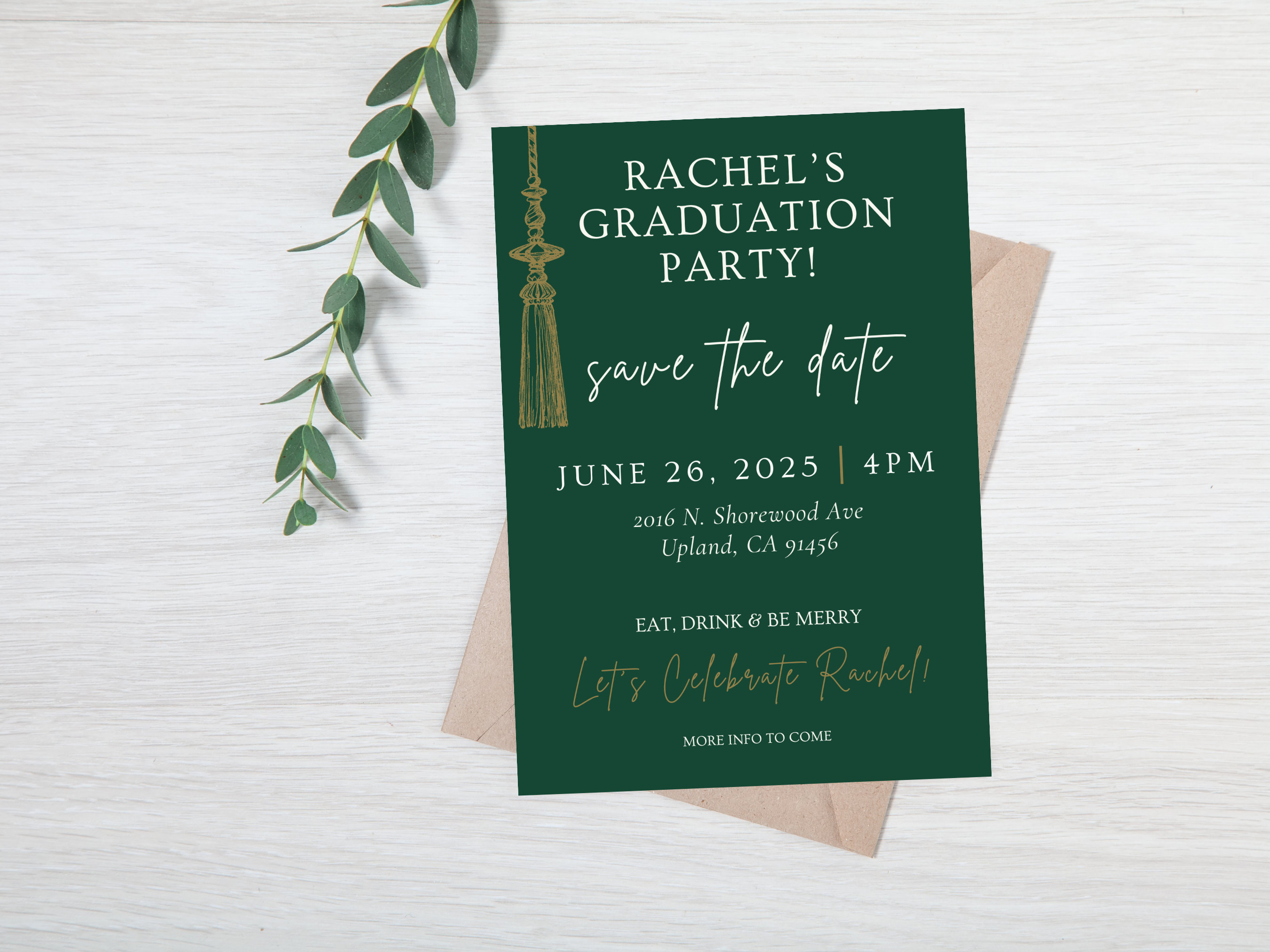 Customized SLO Grad Save the Date, Cal Poly SLO Graduation, Graduation ...