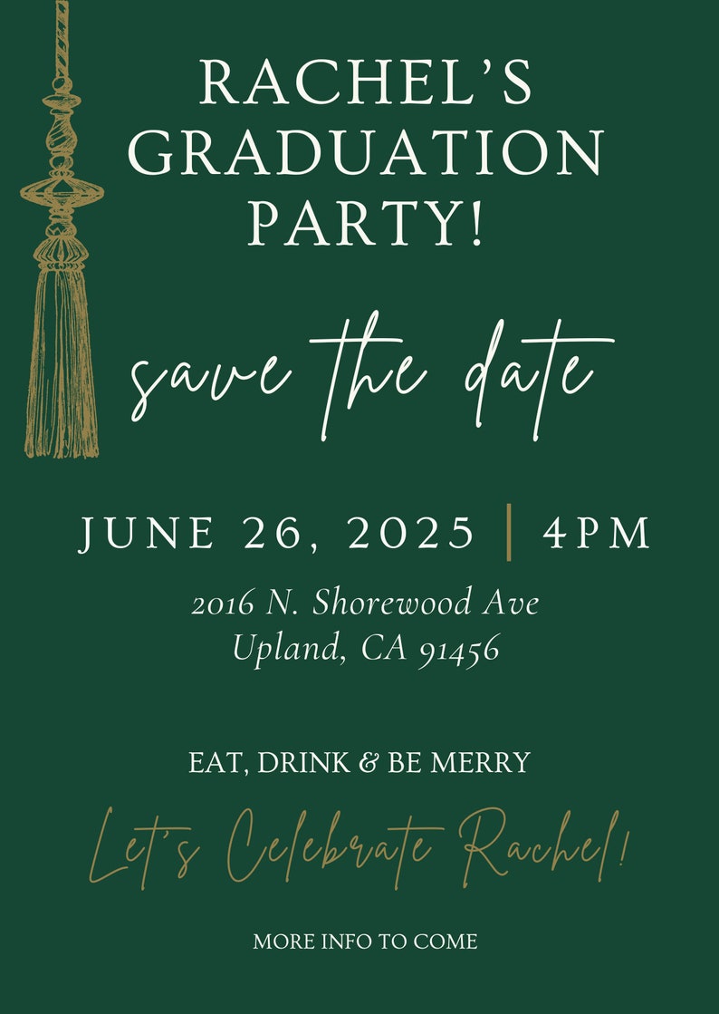 Customized SLO Grad Save the Date, Cal Poly SLO Graduation, Graduation ...