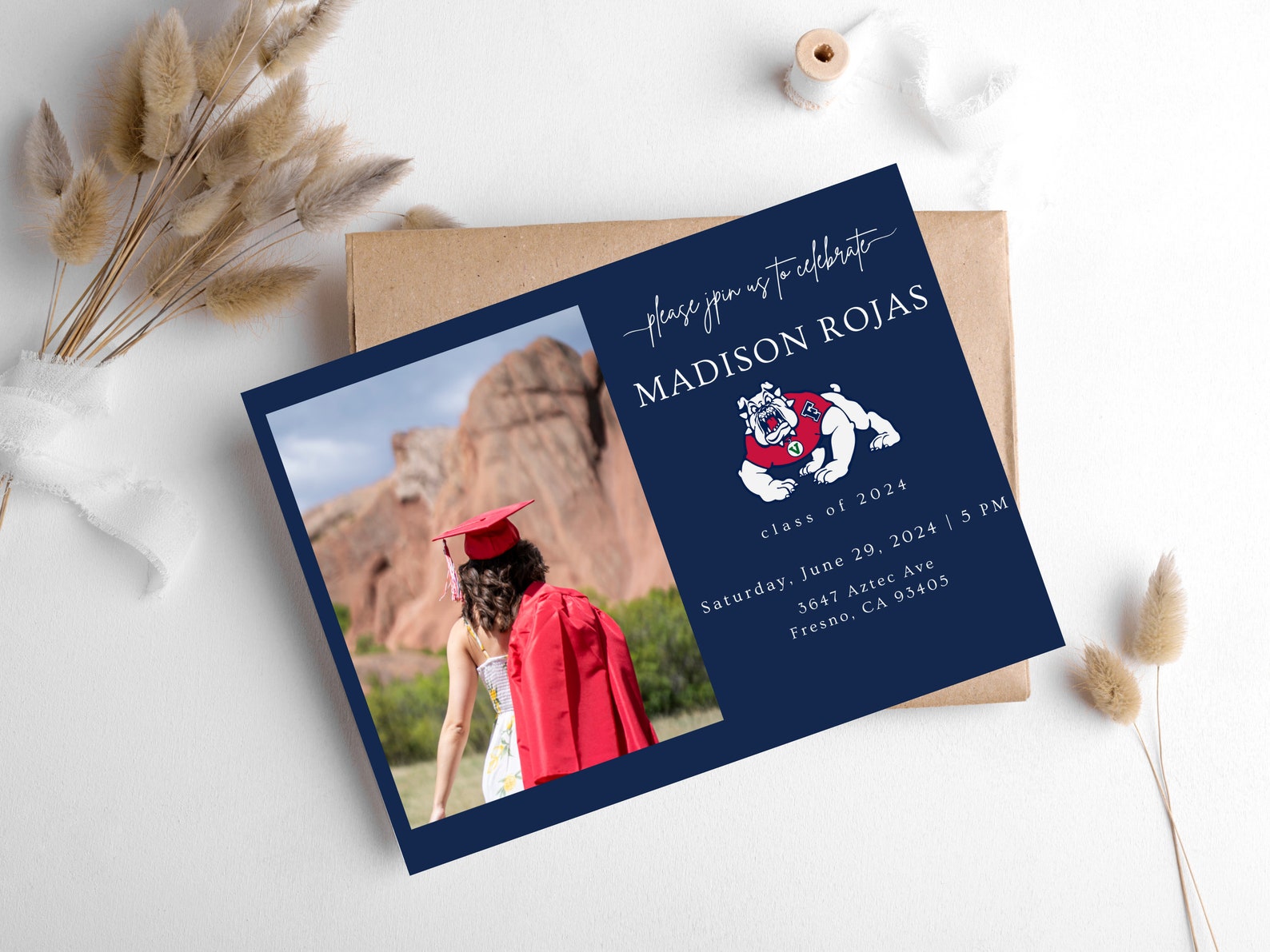 Fresno State Graduation, Graduation Party Invitation, Graduation ...