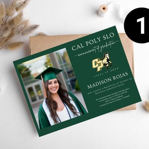 Cal Poly SLO Graduation, Graduation Invitation, Graduation Party Invite ...