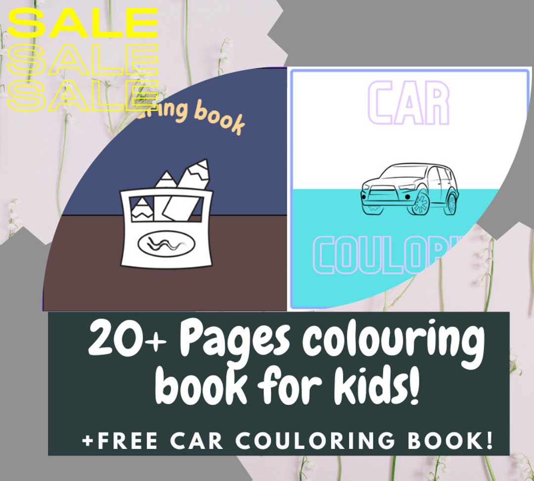 20 Pages Printable Animal Colouring Book Fo Kids FREE - Etsy