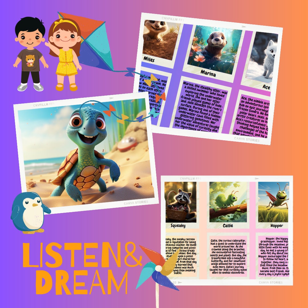 50 Fun Story Flash Cards Educational for Kids Animal Card - Etsy