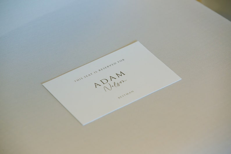 Ceremony Name Tags, Wedding Seat Reservation, Custom Tags, Personalised ...