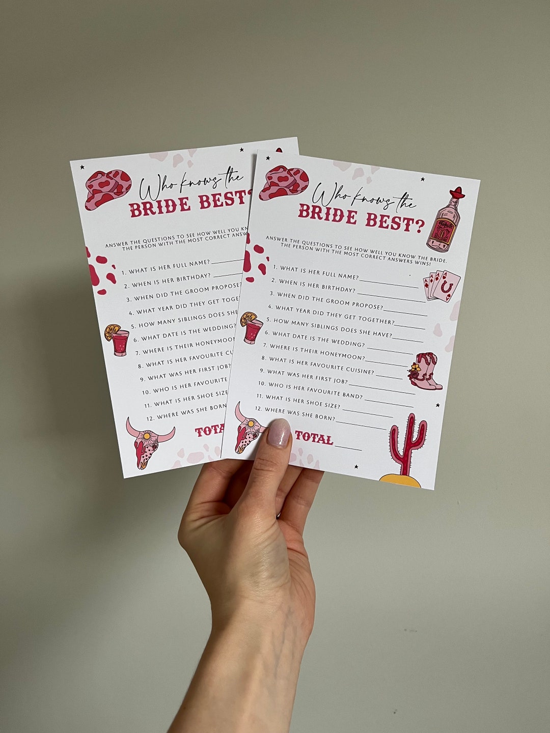 Hen Party Games, Who Knows the Bride Best, Last Rodeo Hen Party ...