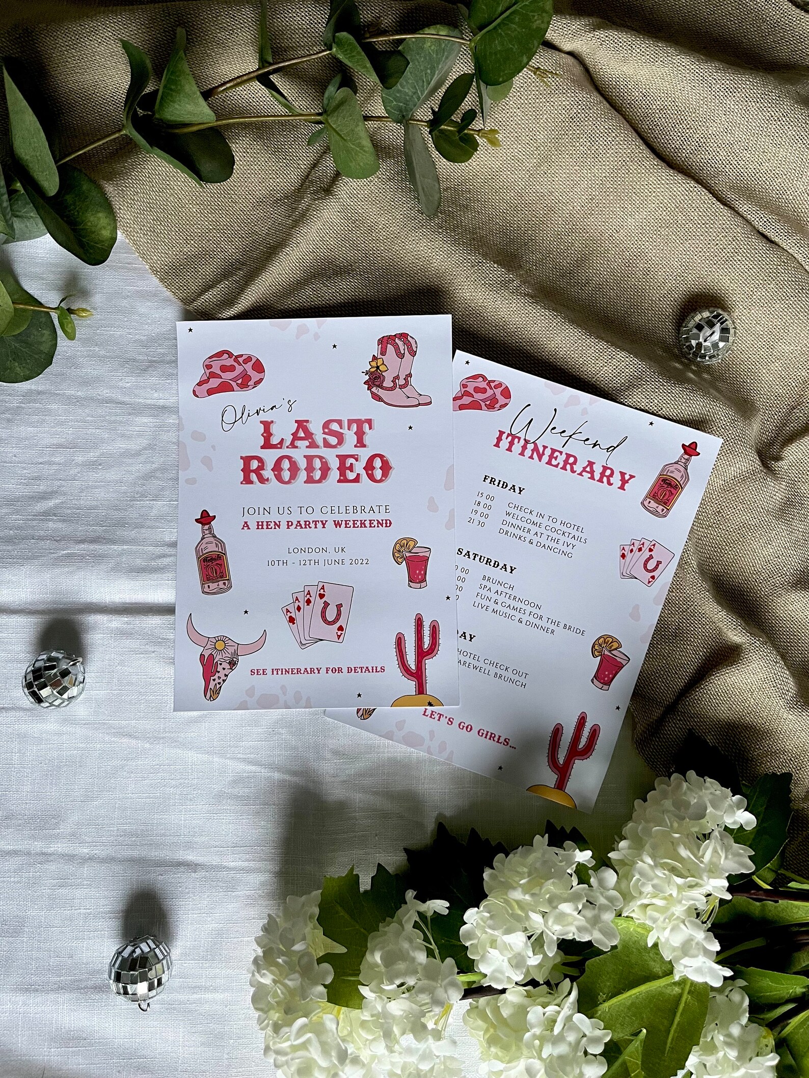 Hen Party Itinerary, Hen Do Itineraries, Hen Party Invite, the Last ...