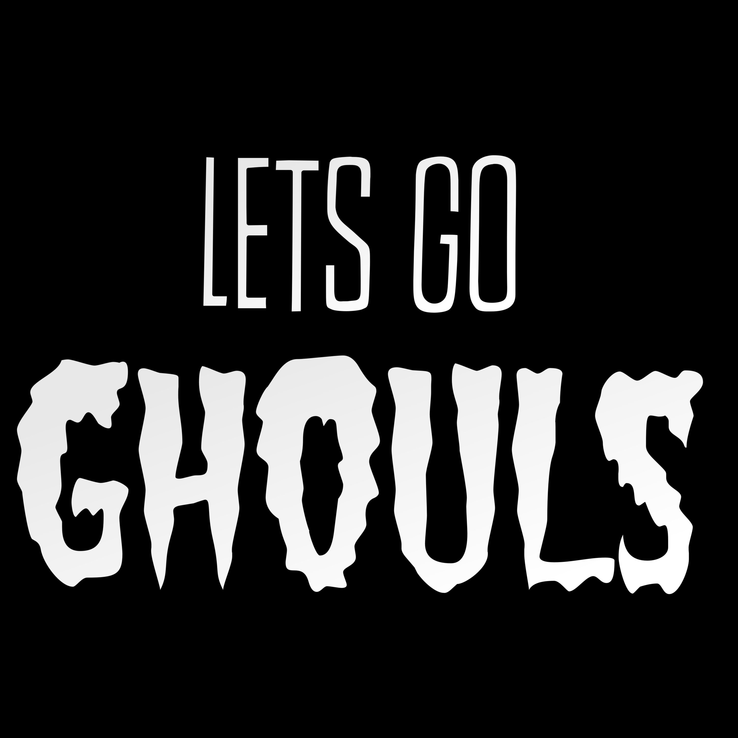 Lets Go Ghouls PNG File Creepy Halloween Font Sublimation - Etsy