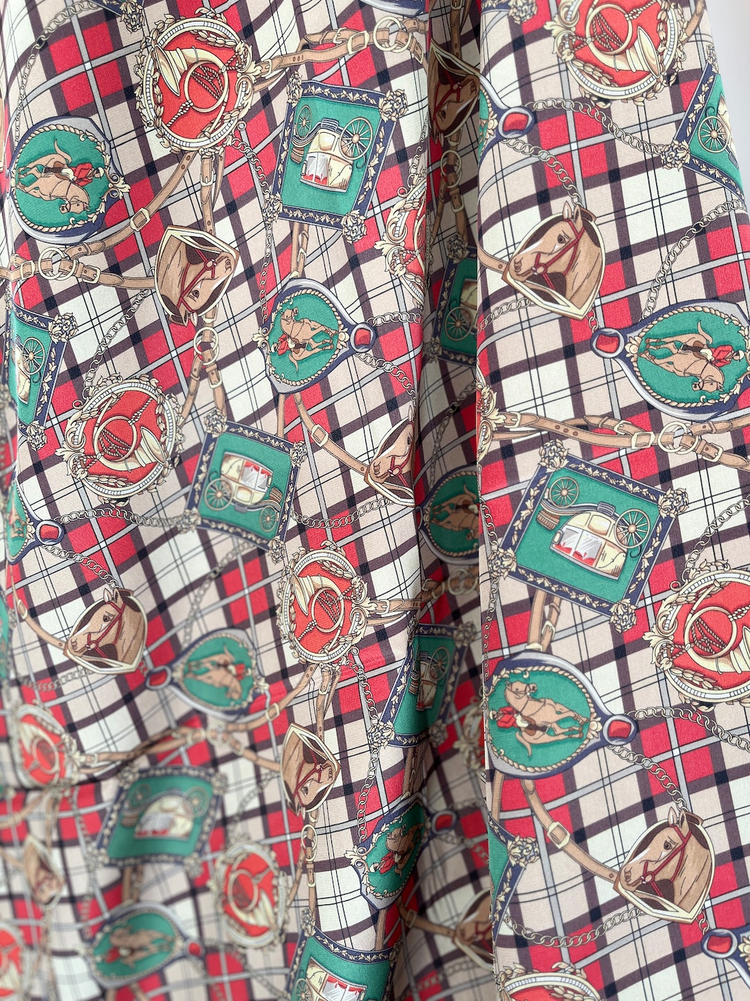 Original Stock Silk 100% Italian Fabric Designer Print - Etsy