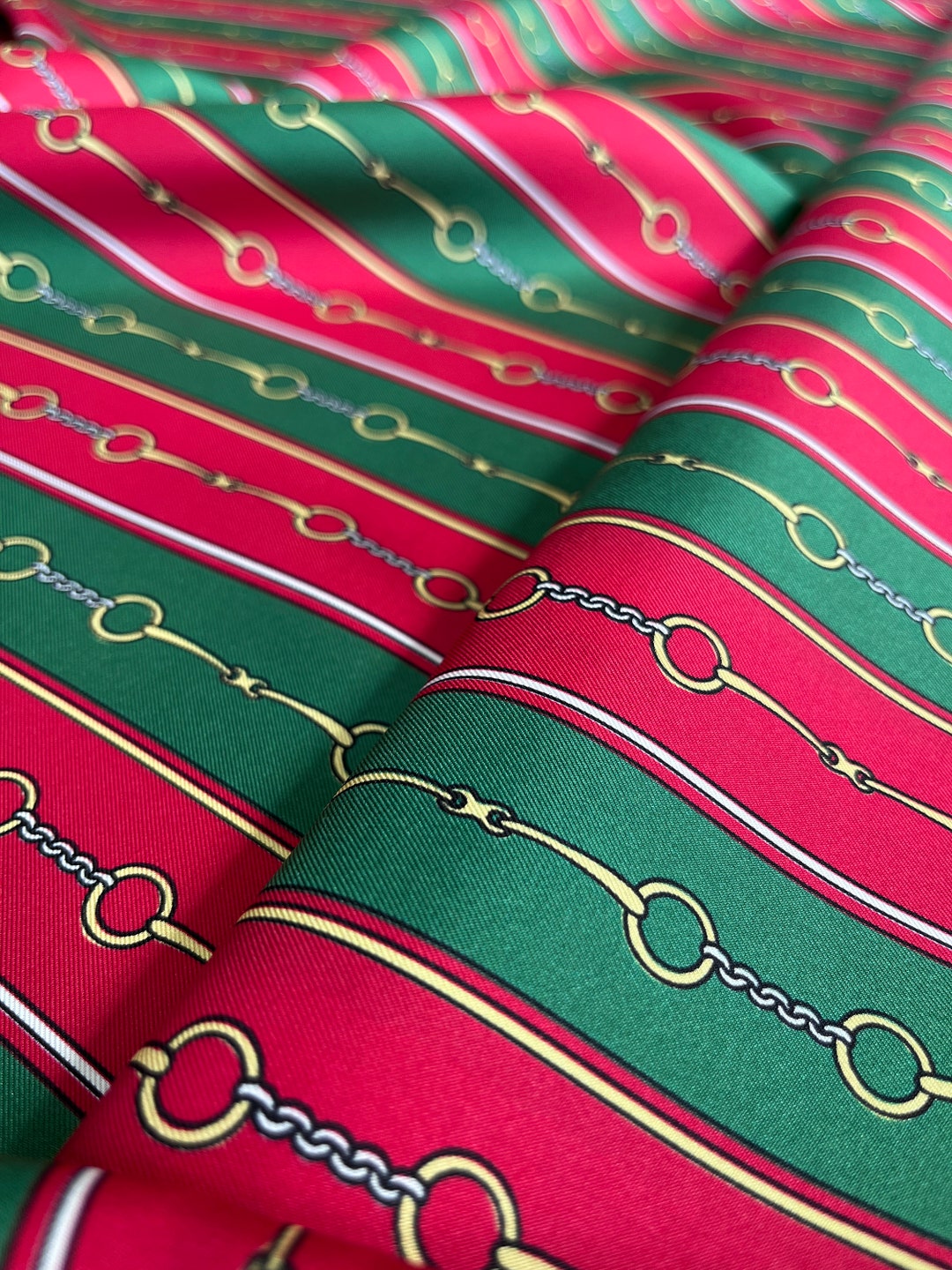 Original Stock Silk 100% Italian Fabric Designer Print - Etsy