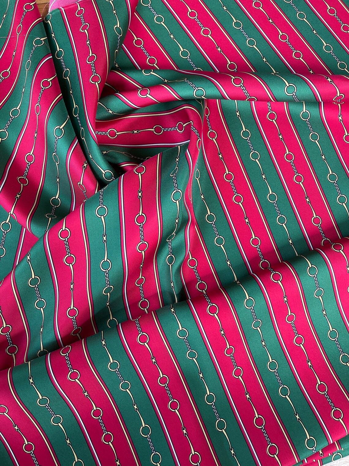 Original Stock Silk 100% Italian Fabric Designer Print - Etsy