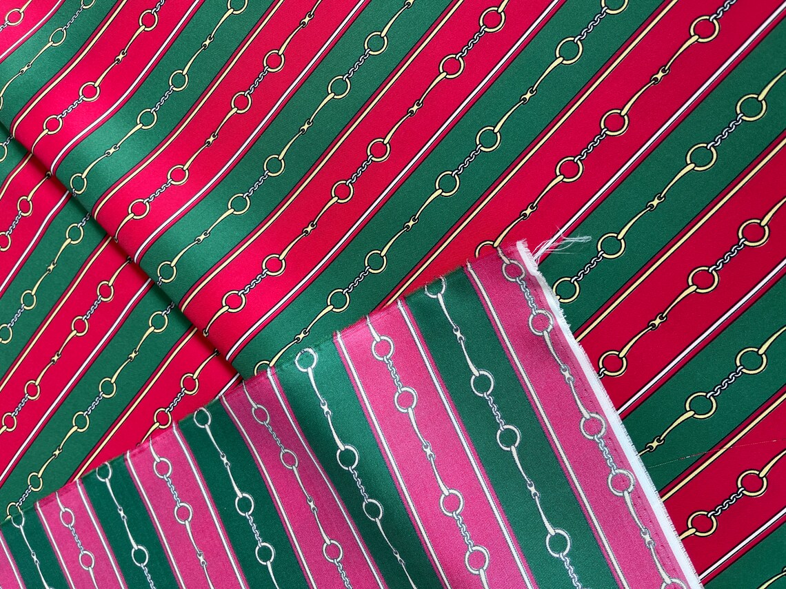 Original Stock Silk 100% Italian Fabric Designer Print - Etsy