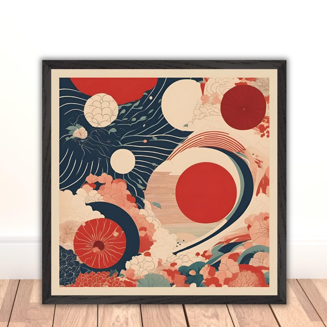 Japan Art Print, Japanese Abstract Print, Japan Poster, Japanese Art ...
