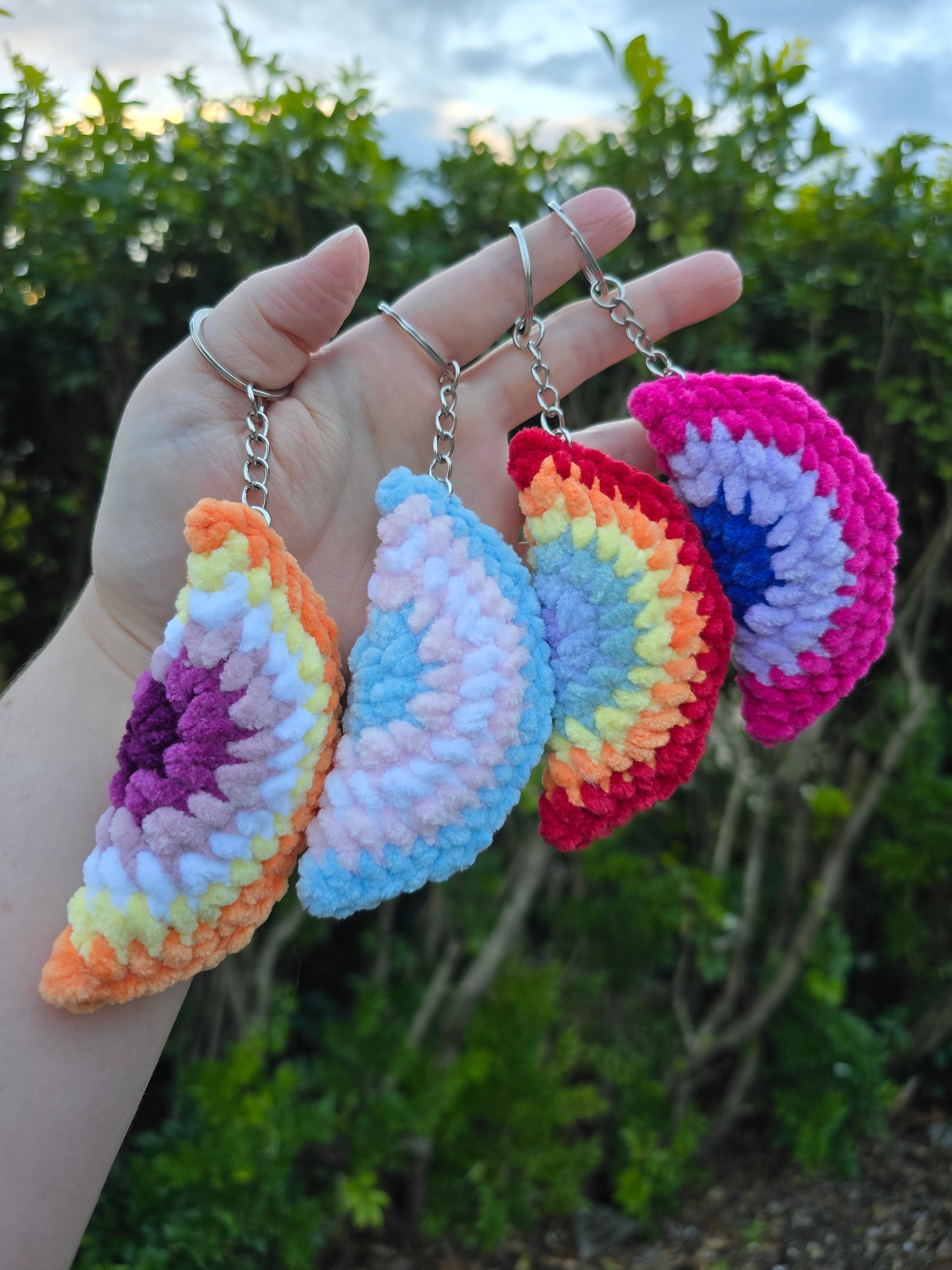 Crochet LGBTQ Pride Flag Keychain Lesbian Flag Bisexual Flag ...