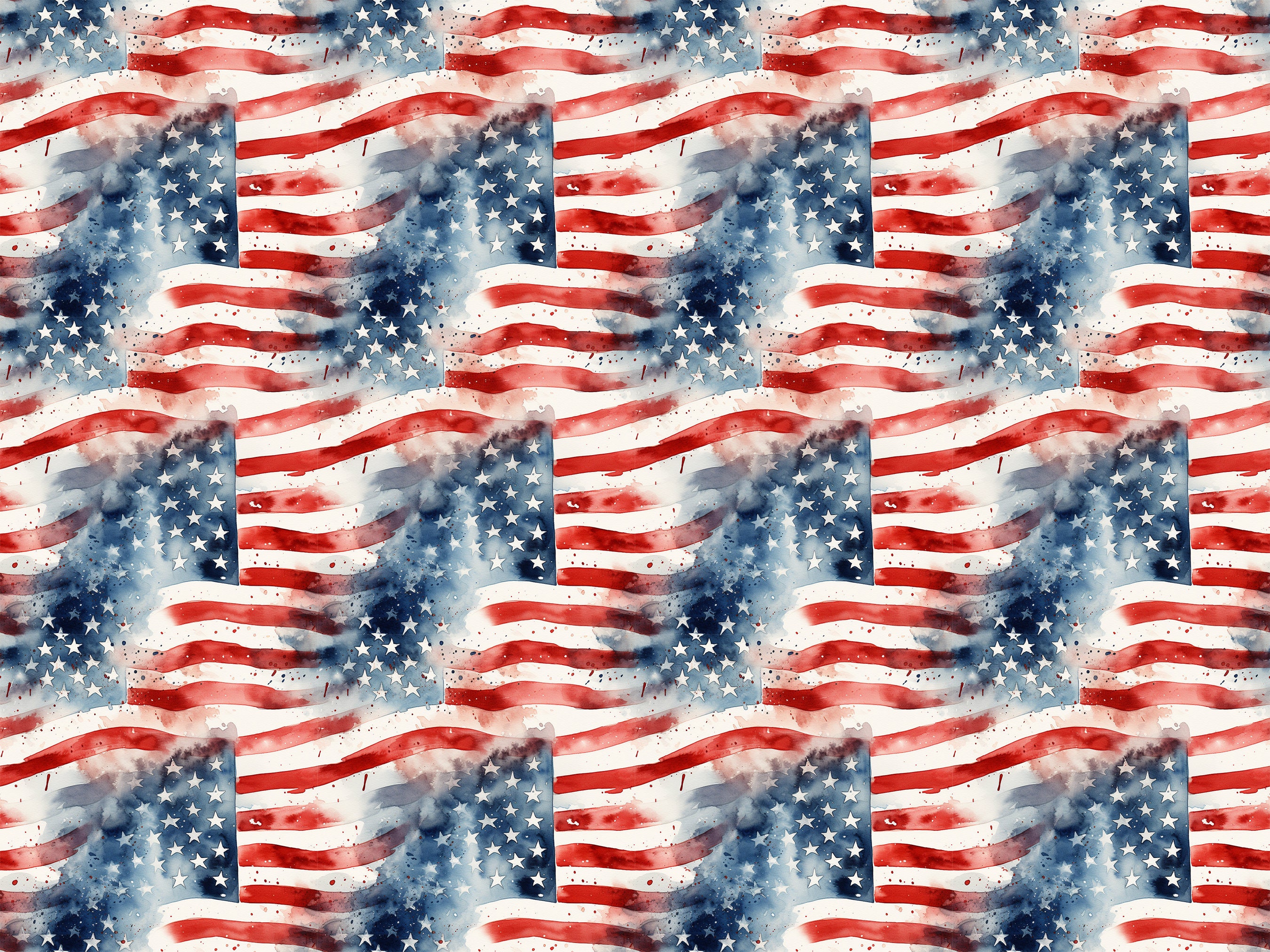 American Digital Paper USA Seamless Pattern, Printable Scrapbook Paper ...