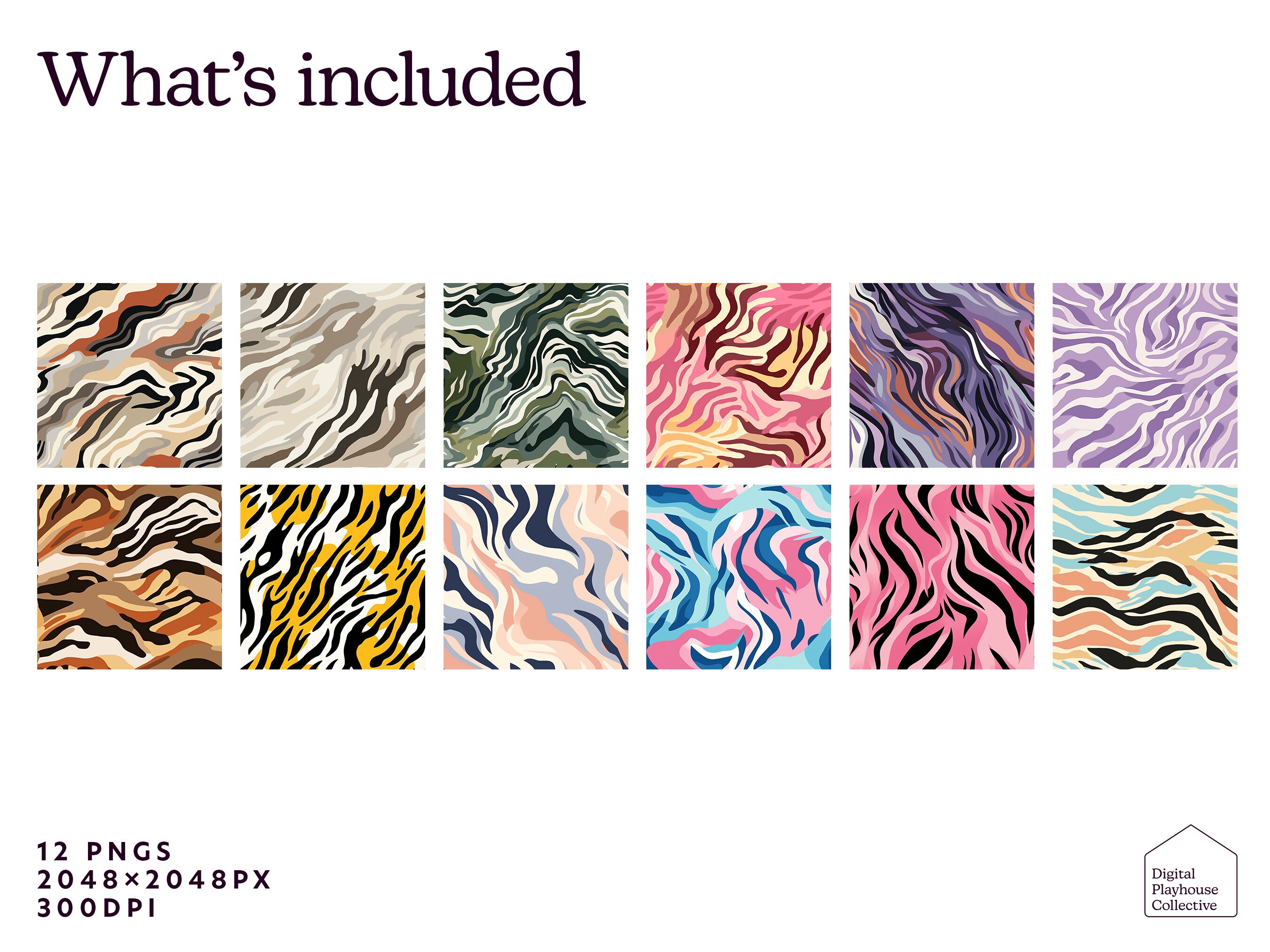 Animal Digital Paper Zebra Seamless Pattern, Printable Scrapbook Paper ...