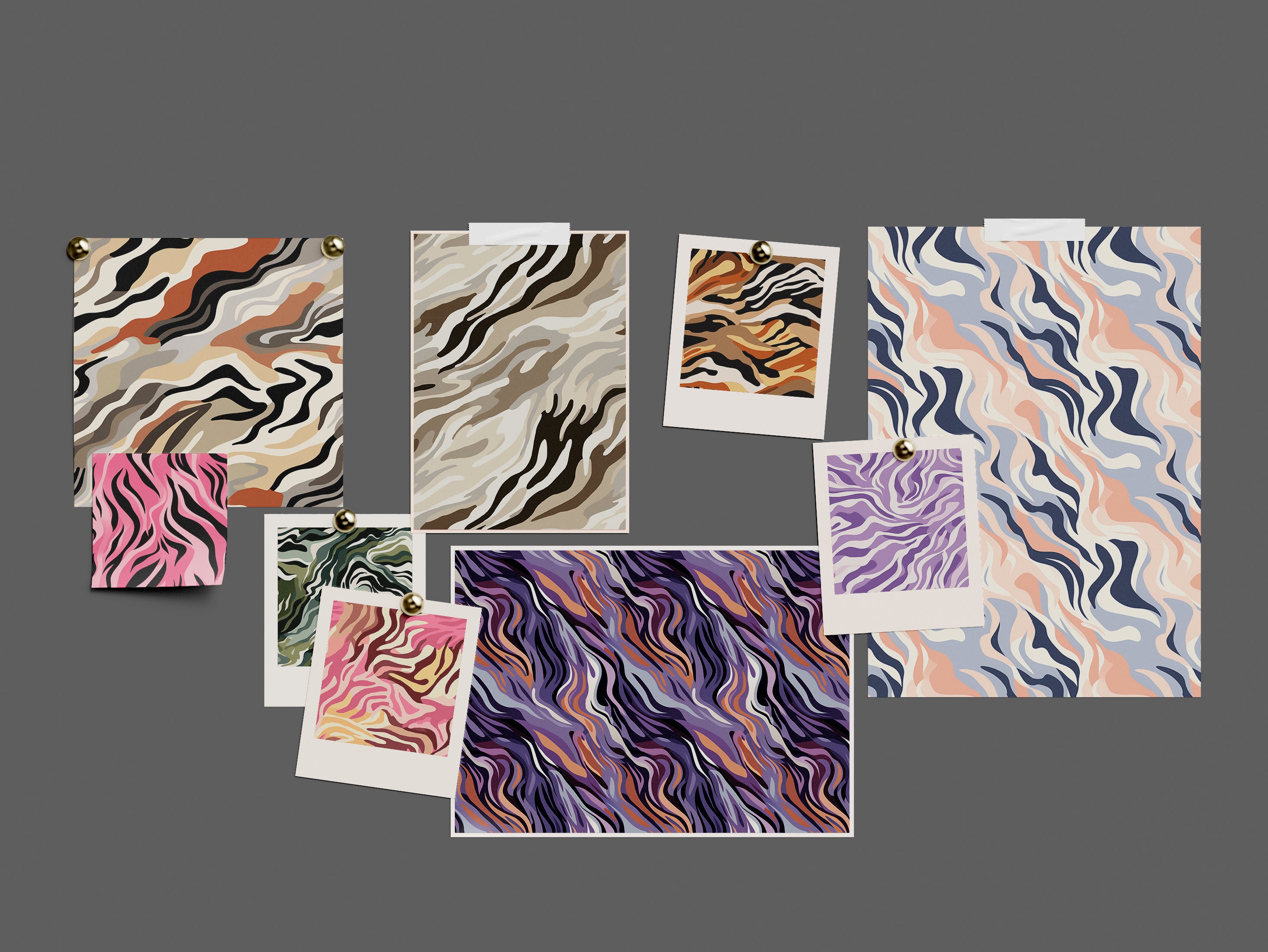 Animal Digital Paper Zebra Seamless Pattern, Printable Scrapbook Paper ...