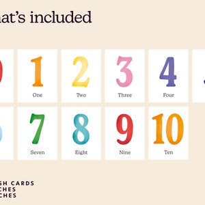 Number Flashcards for Montessori Counting 1-10 Flashcards for Preschool ...