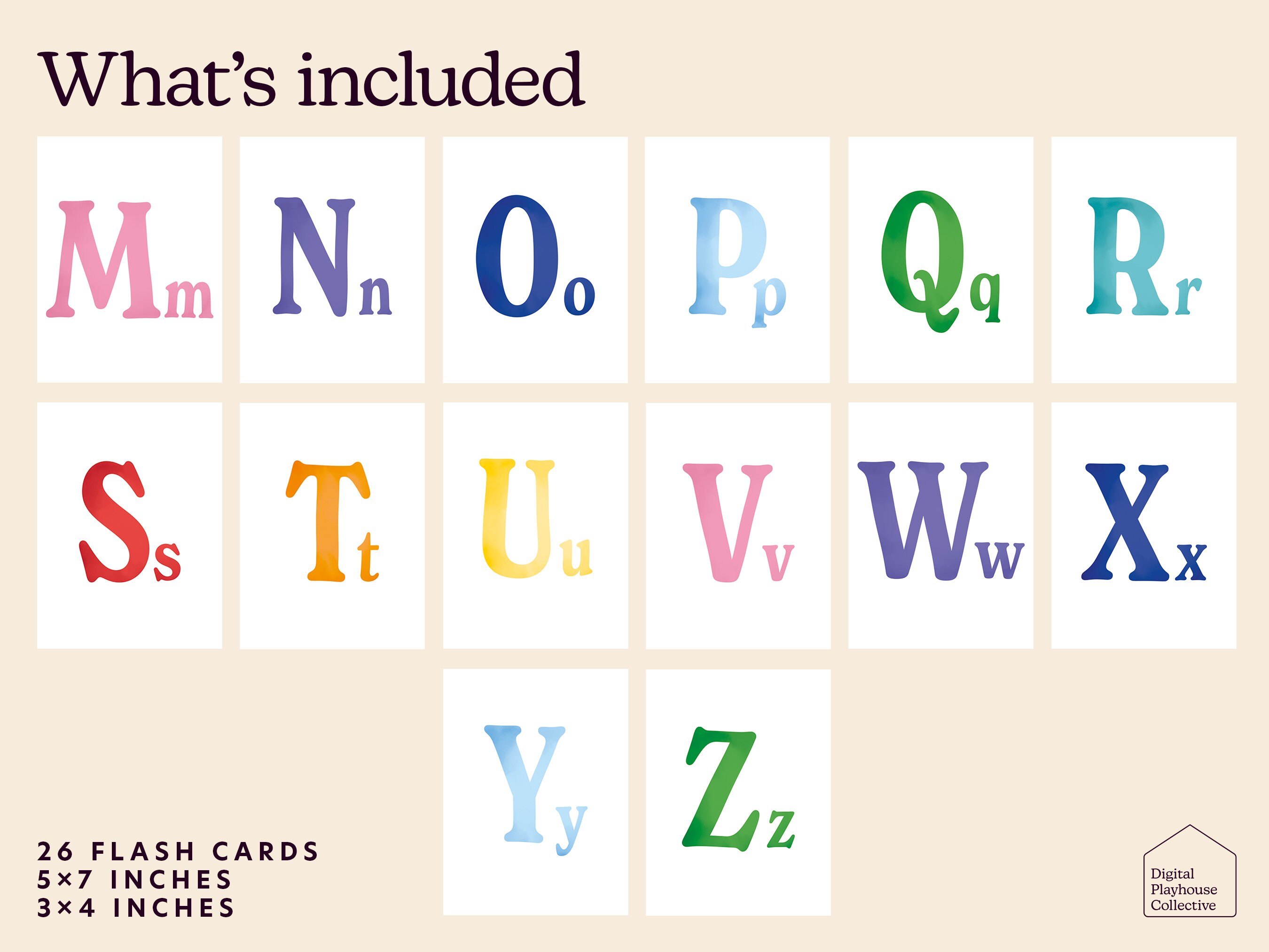 Alphabet Flashcards for Montessori ABC Flashcards for Preschool ...