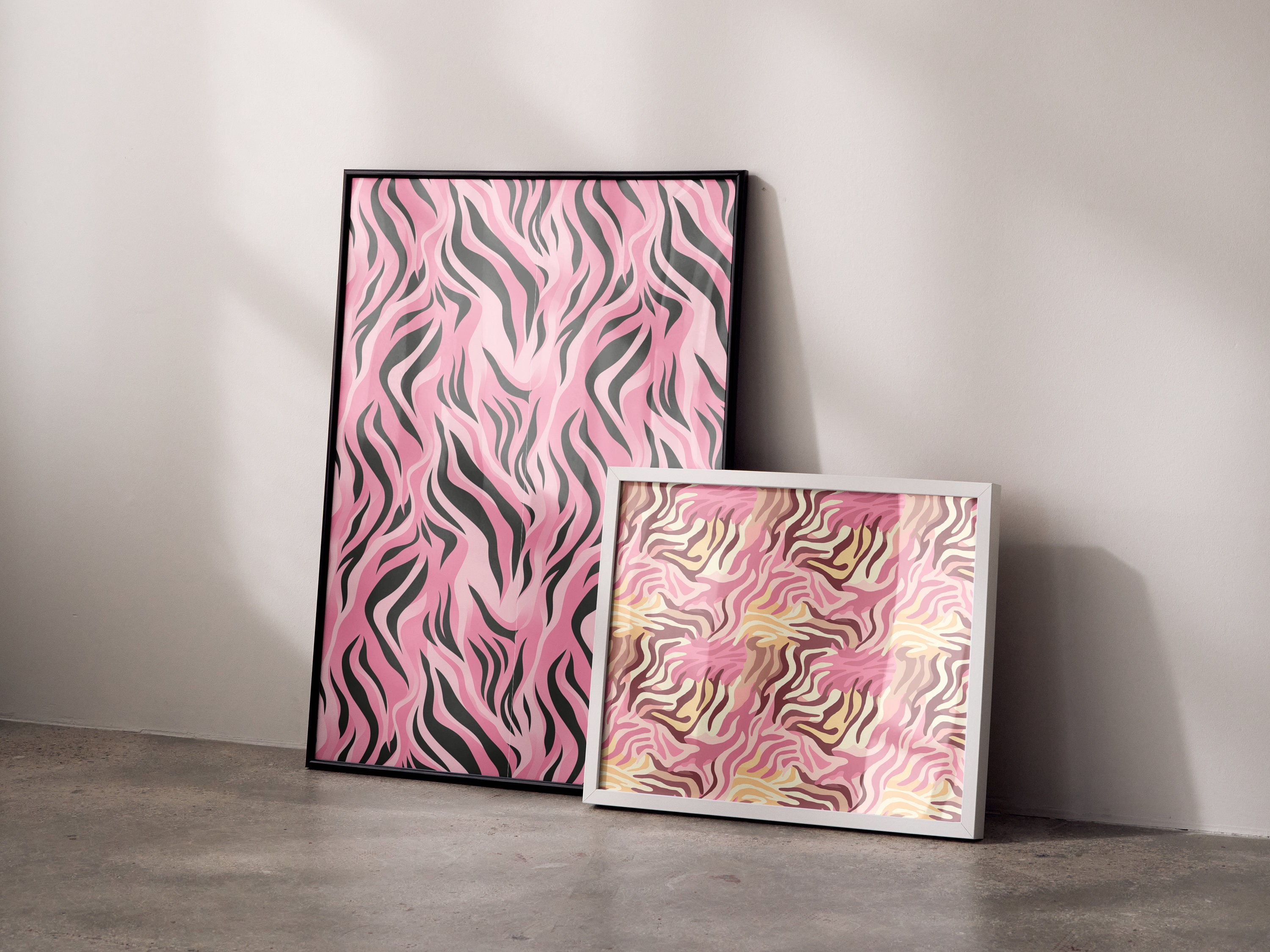 Animal Digital Paper Zebra Seamless Pattern, Printable Scrapbook Paper ...