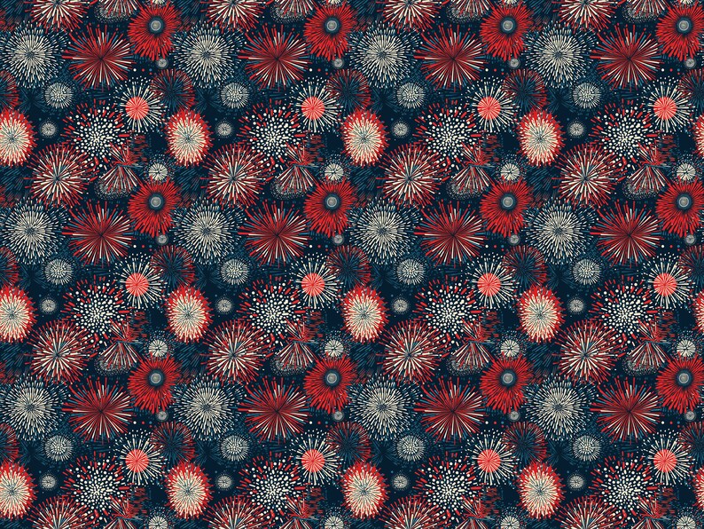 American Digital Paper USA Seamless Pattern, Printable Scrapbook Paper ...