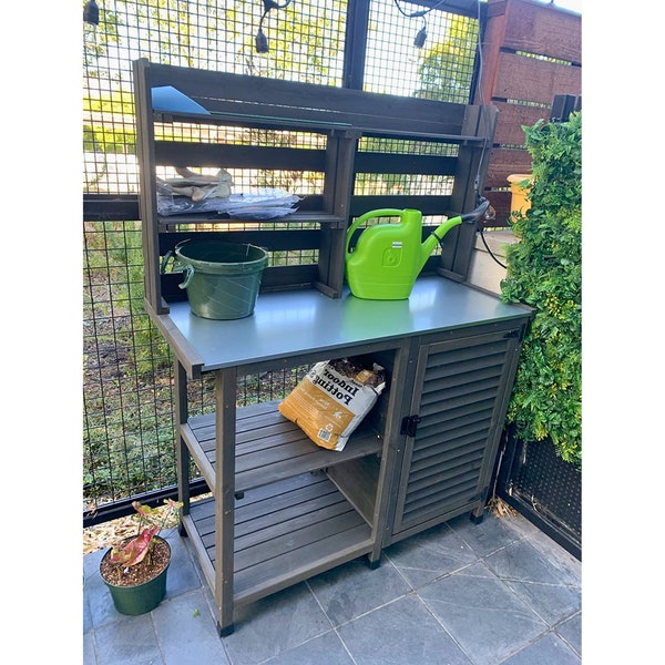 Outdoor Garden Work Bench - Etsy