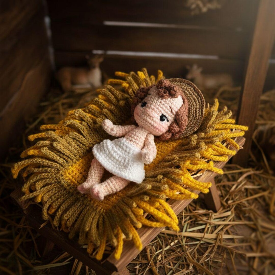 Crochet Pattern Baby Jesus, Bible Inspired, PDF, Nativity, Mini Doll ...