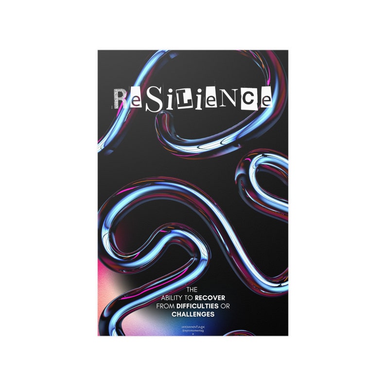 Resilience Poster Psychedelic Art Trippy Art Preppy Print - Etsy