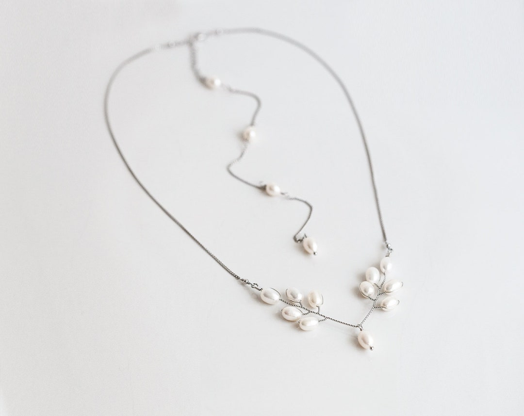 Silver Backdrop Necklace Bridal Backdrop Chain Silver - Etsy