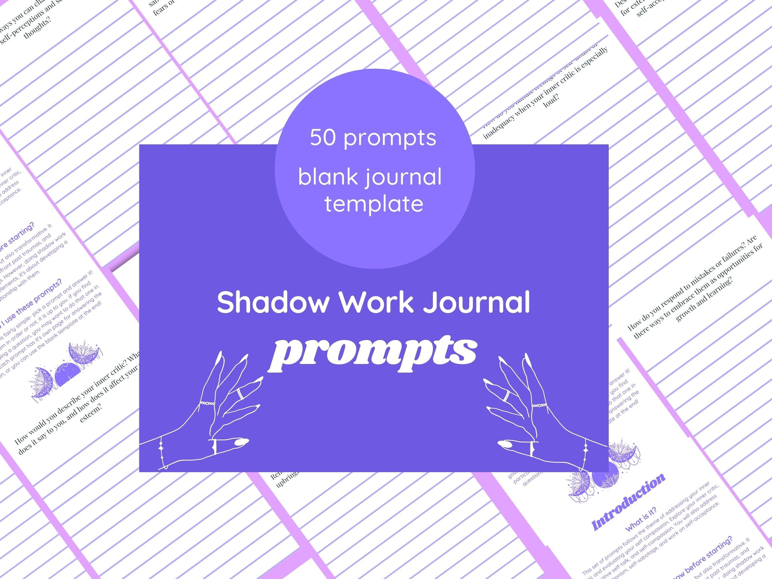 50 Shadow Work Journaling Prompts for Inner Critic & Self Compassion ...