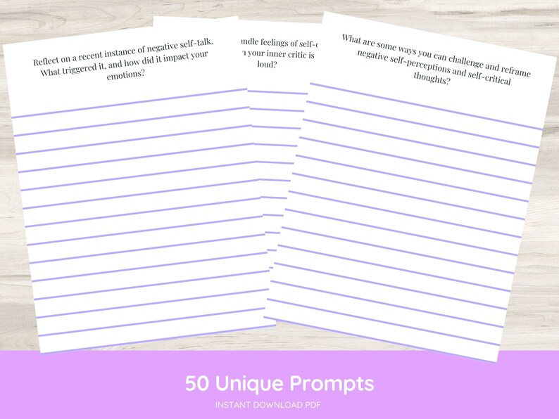 50 Shadow Work Journaling Prompts for Inner Critic & Self Compassion ...
