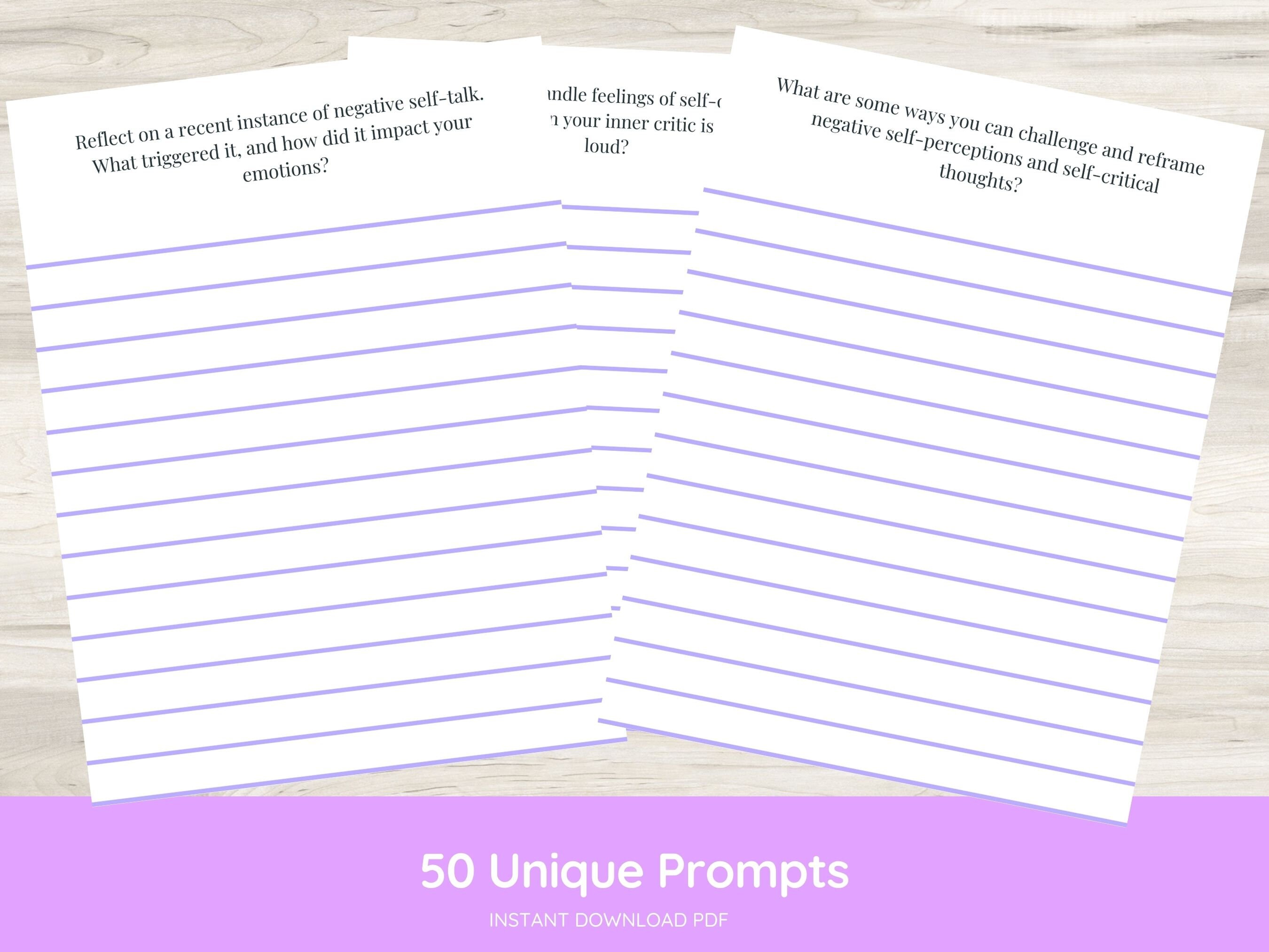50 Shadow Work Journaling Prompts for Inner Critic & Self Compassion ...